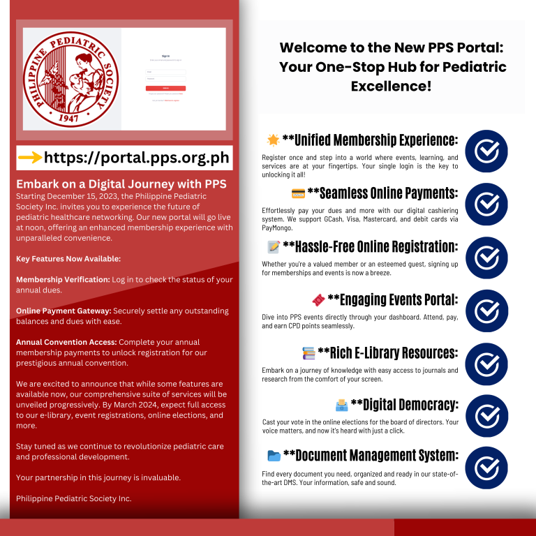 PPS Payment Portal – Philippine Pediatric Society, Inc.