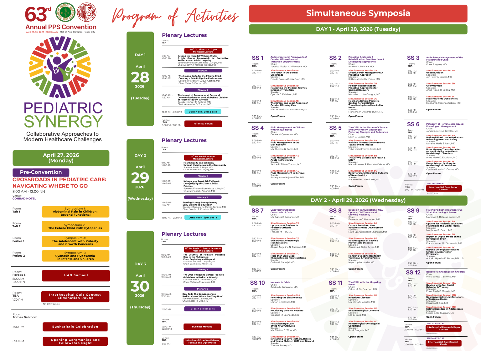 63rd PPS Annual Convention Program of Activities – Philippine Pediatric ...